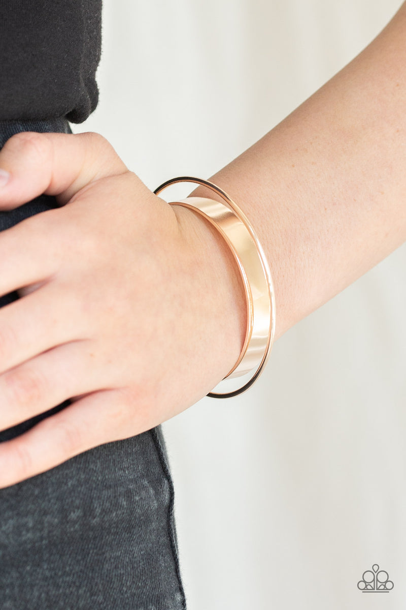 Avant-MOD - Rose Gold Cuff Bracelet - Sabrina's Bling Collection